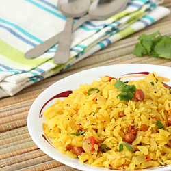 Poha Recipe With Step By Step Photos - Aloo Pohe - Batata Poha