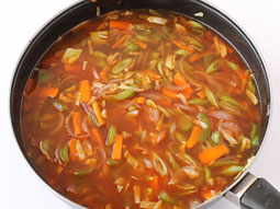Veg American Chopsuey Recipe - Crispy Noodles with Stir-Fried Vegetables