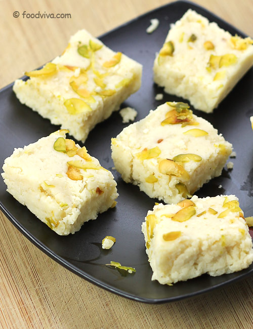 Kalakand Recipe with Paneer and Condensed Milk (Instant Recipe)