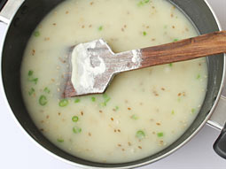 Gujarati Khichu Recipe with Step By Step Photos - Rice Flour Khichu