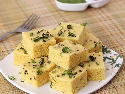 Vati Dal Khaman Dhokla Recipe - Soft and Fluffy Gujarati Chana Dal Dhokla